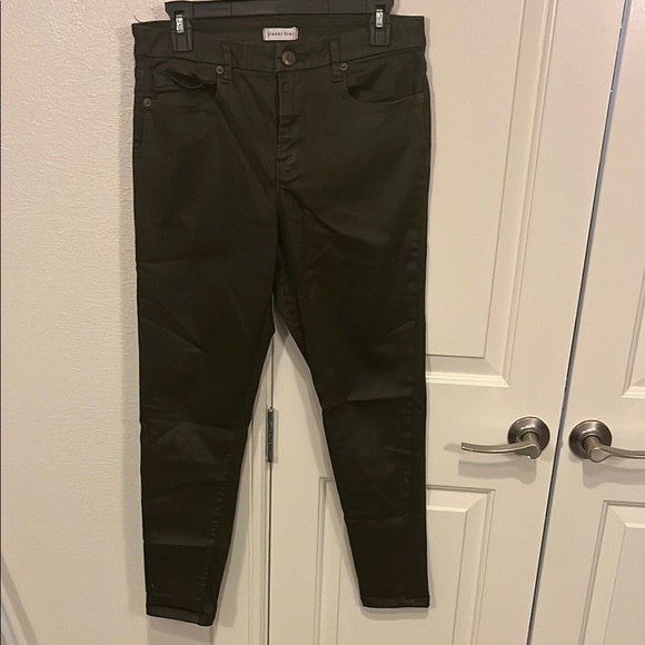 Gianni Bini | Jeans | Gianni Bini Womens Coated Olive Drab Green Jeans ...